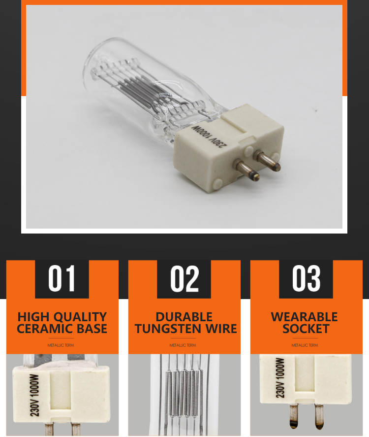 Halogen lamp CP 70 230V1000W GX9.5 - Buy halogen lamp 1000w, cp70 1000w ...
